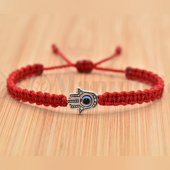 Handmade | Jewelry | Hamsa Hand Red String Bracelet | Poshmark